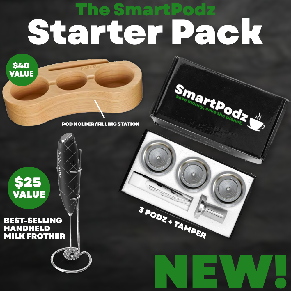 SmartPodz Starter Pack - Reusable Nespresso Vertuo Pods
